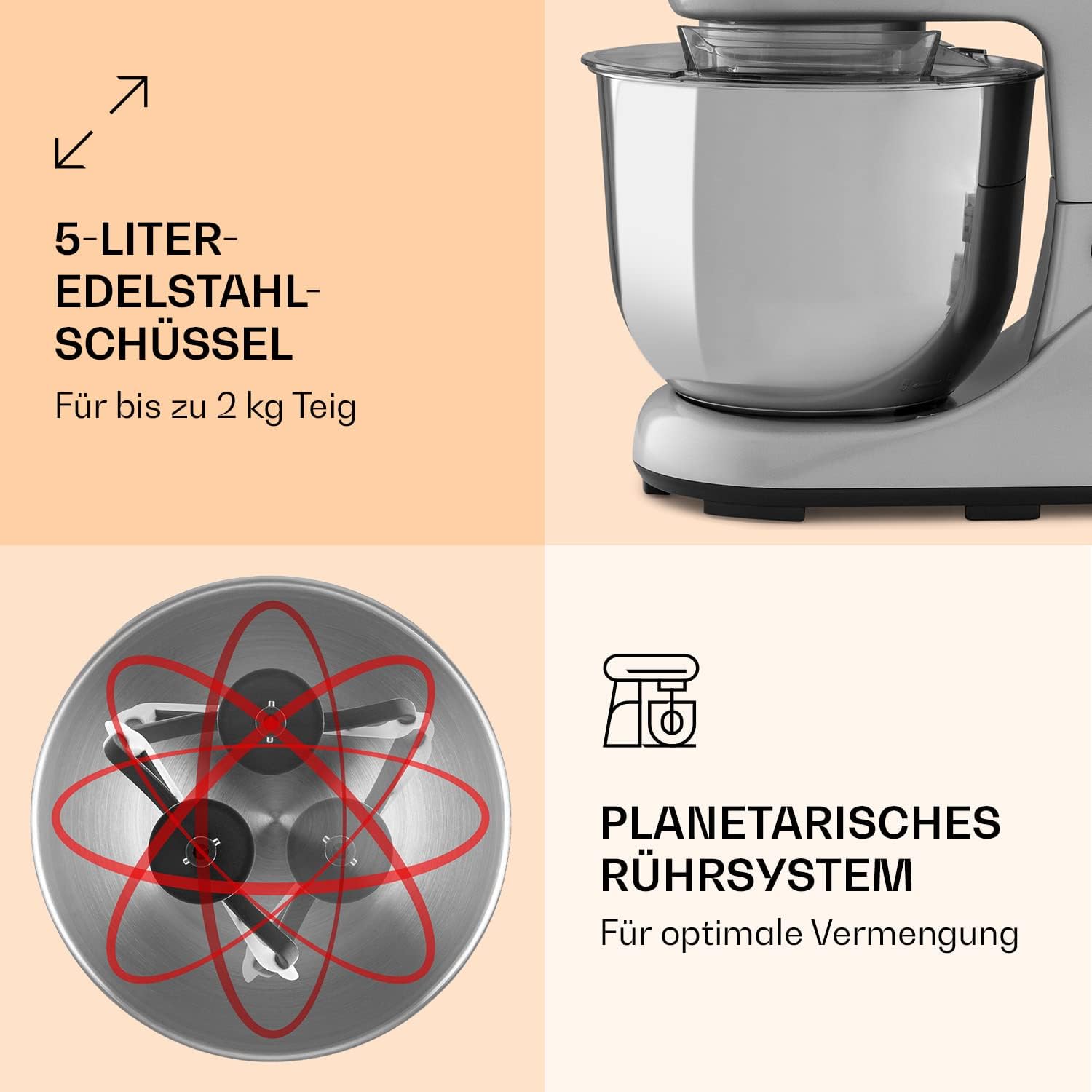 Máy Trộn Đa Năng Klarstein Bella Pico-2G - Chau Au CH2